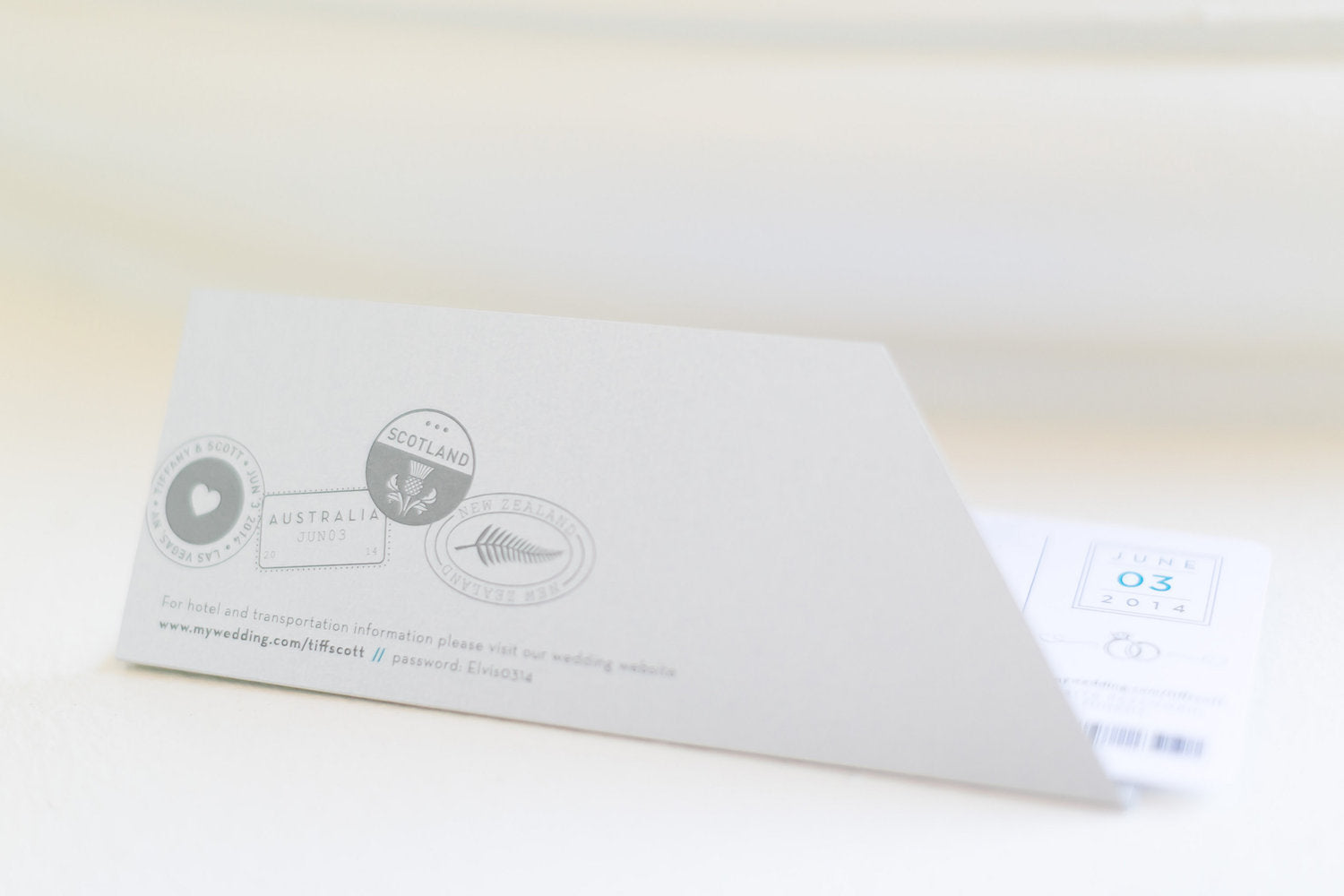 Destination Wedding Invitations Las Vegas: Tiff & Scott – Paper & Home